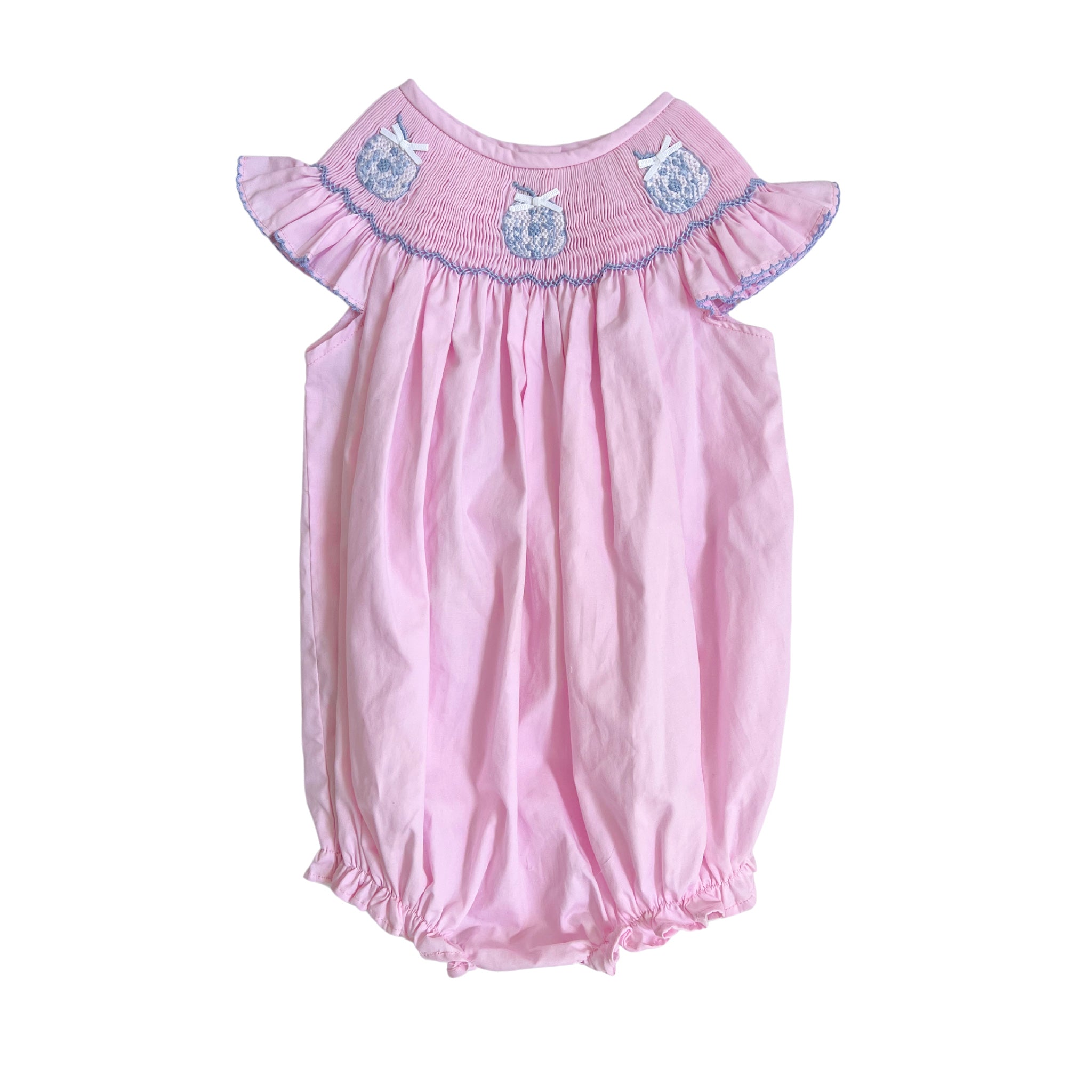 Carly Chinoiserie Pumpkin Smocked Bubble – Lillie & Lilah
