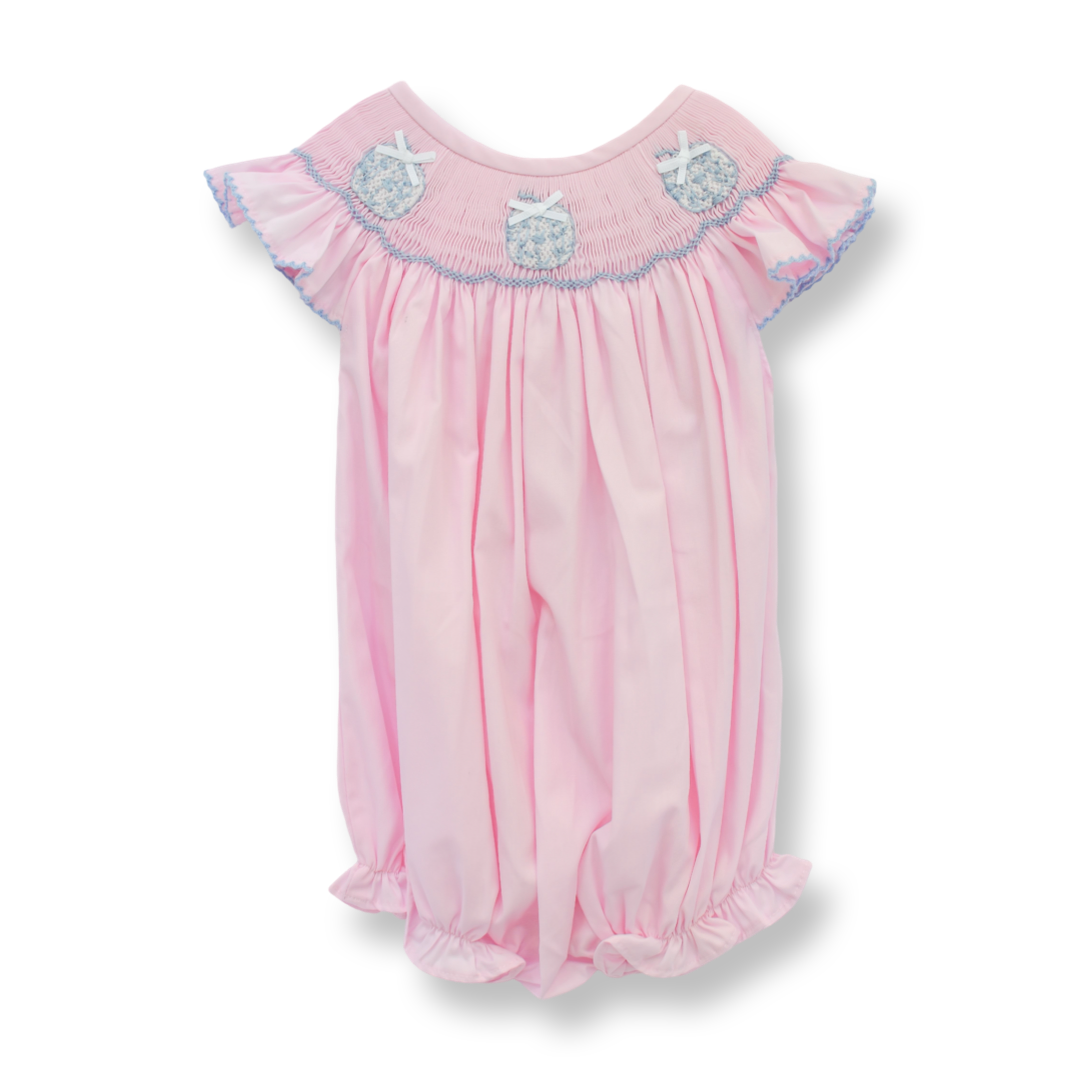 Carly Chinoiserie Pumpkin Smocked Bubble – Lillie & Lilah